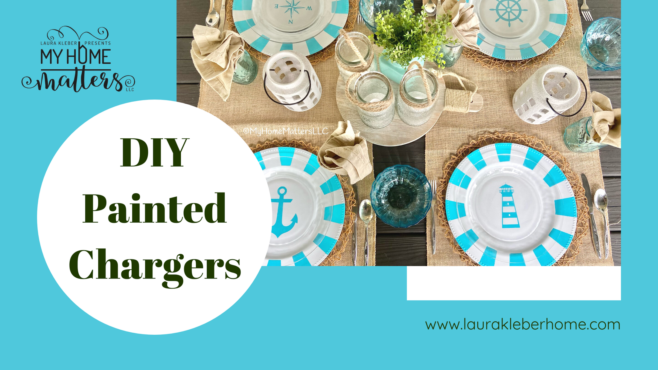 Lake Life - DIY Painted Chargers – My Home Matters