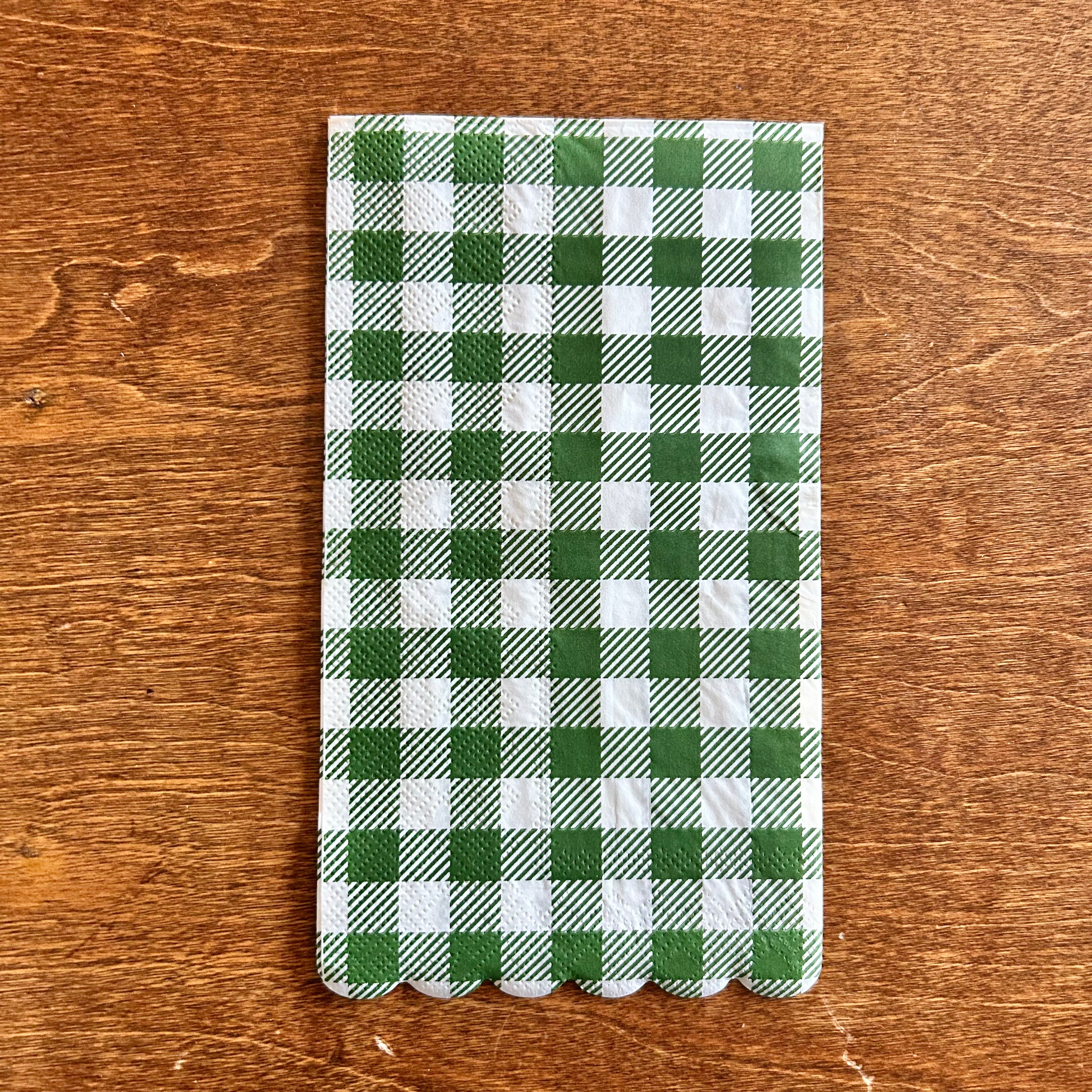 Napkin | Dark Green Check – My Home Matters